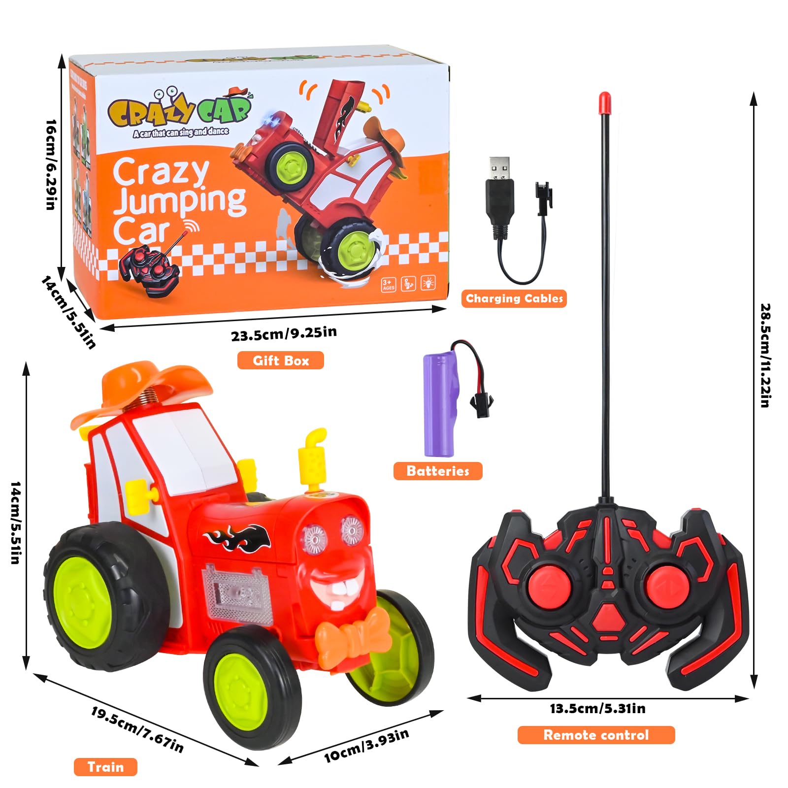 Snapklik.com : Neragron Remote Control Car, Crazy Jumping Dancing Car ...