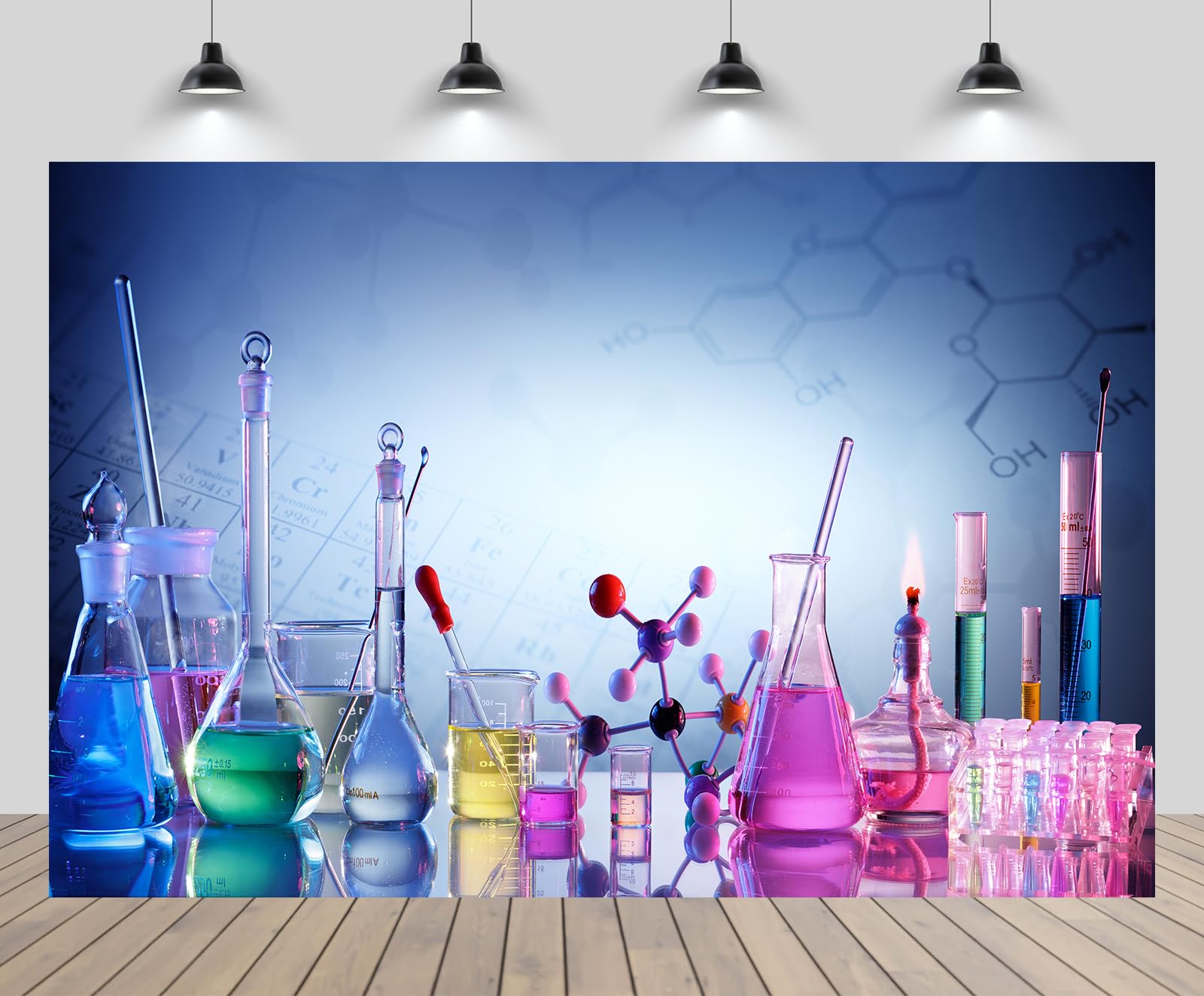 Buy CHNYWORK7ftx5ft Science Lab Backdrop Chemistry Lab Equipment ...