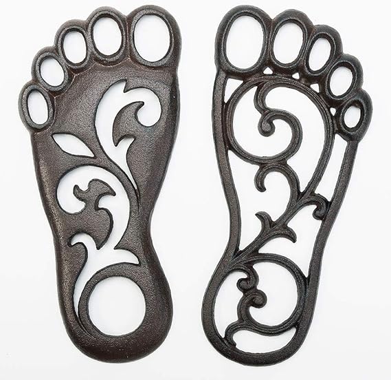 Amazon.com: Sungmor Heavy Duty Cast Iron Stepping Mats for Front Door ...