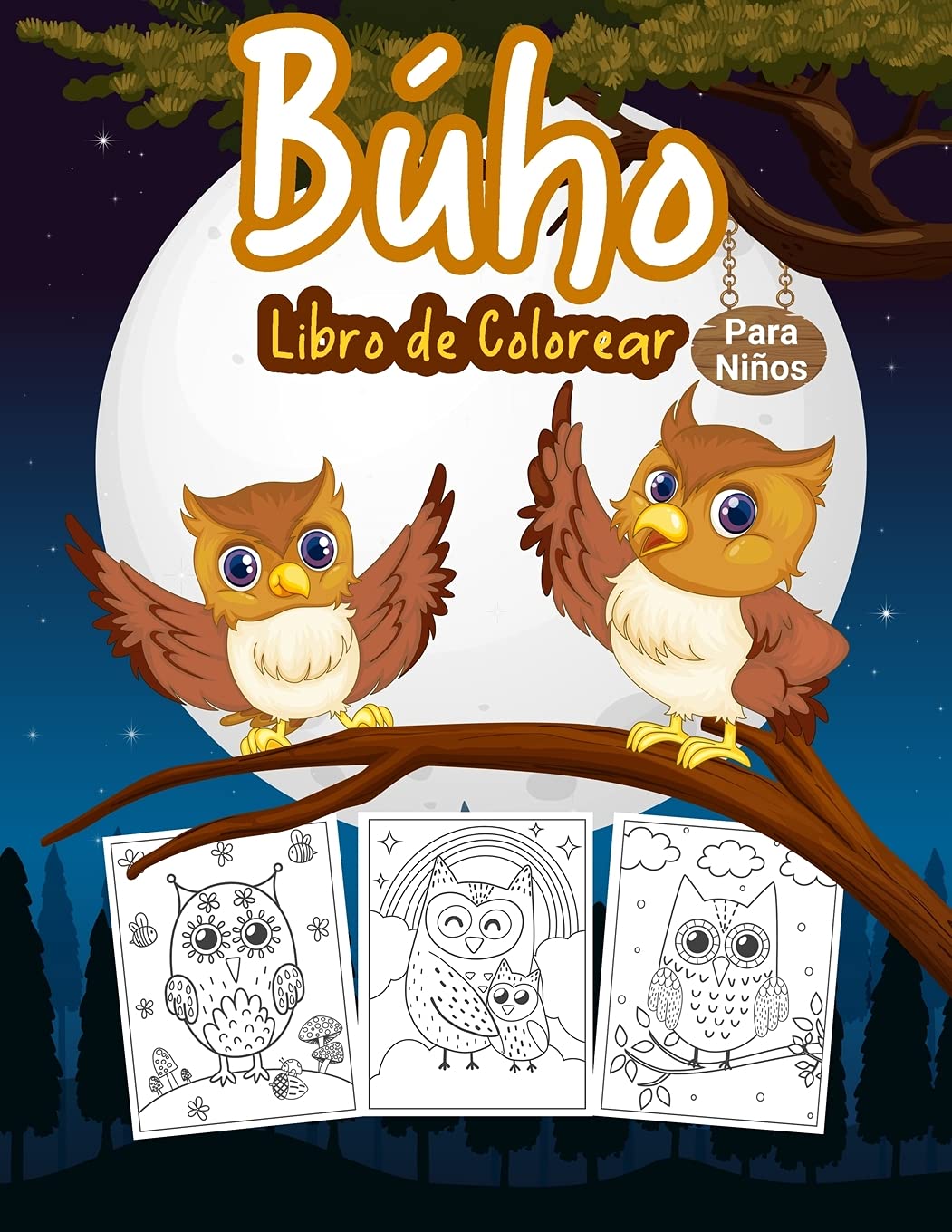 Buy Búho Libro de Colorear para Niños: Gran libro de actividades de ...