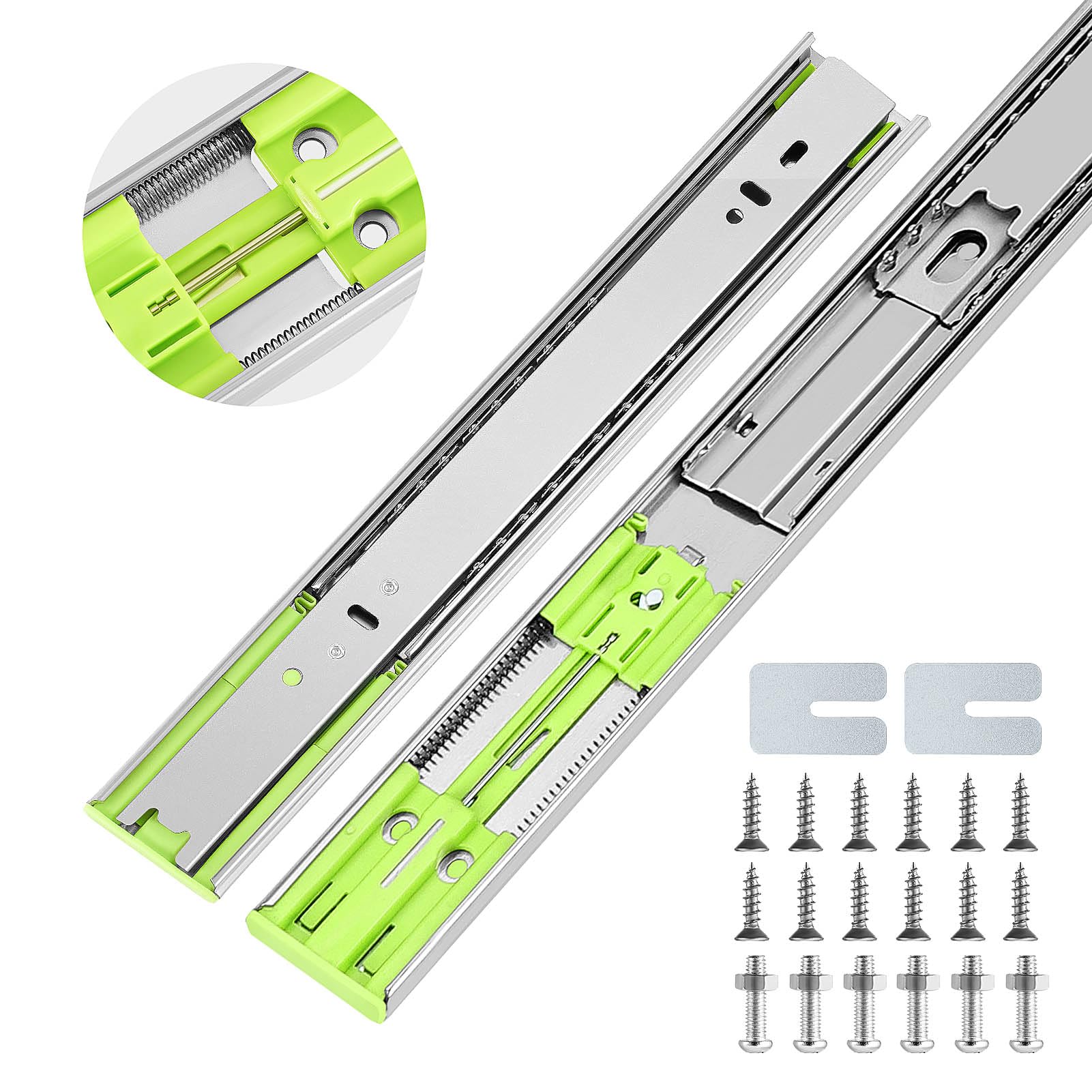 Snapklik.com : 12 Inch Drawer Slides,10 Pairs Soft Close Drawer Slides ...