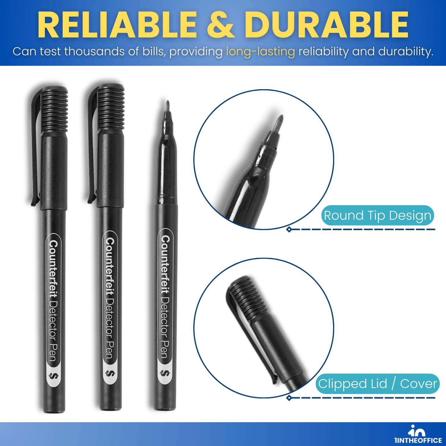Snapklik.com : 1InTheOffice Counterfeit Bill Detector Pen, Fake Money ...