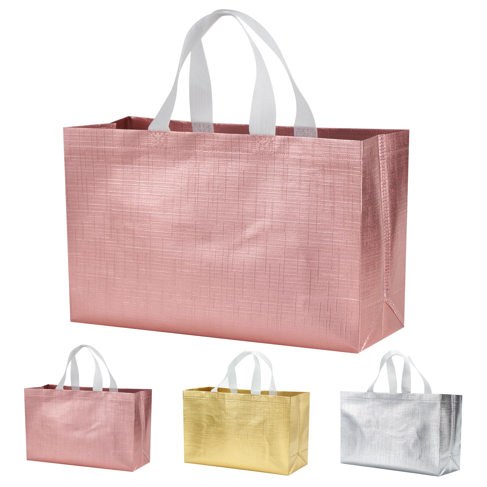 Amazon.com: LOOKSGO 12 PCS 15.5x4.7x11 Inches Mix Color Gift Bags Extra ...