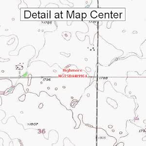 Amazon.com : USGS Topographic Quadrangle Map - Highmore, South Dakota ...