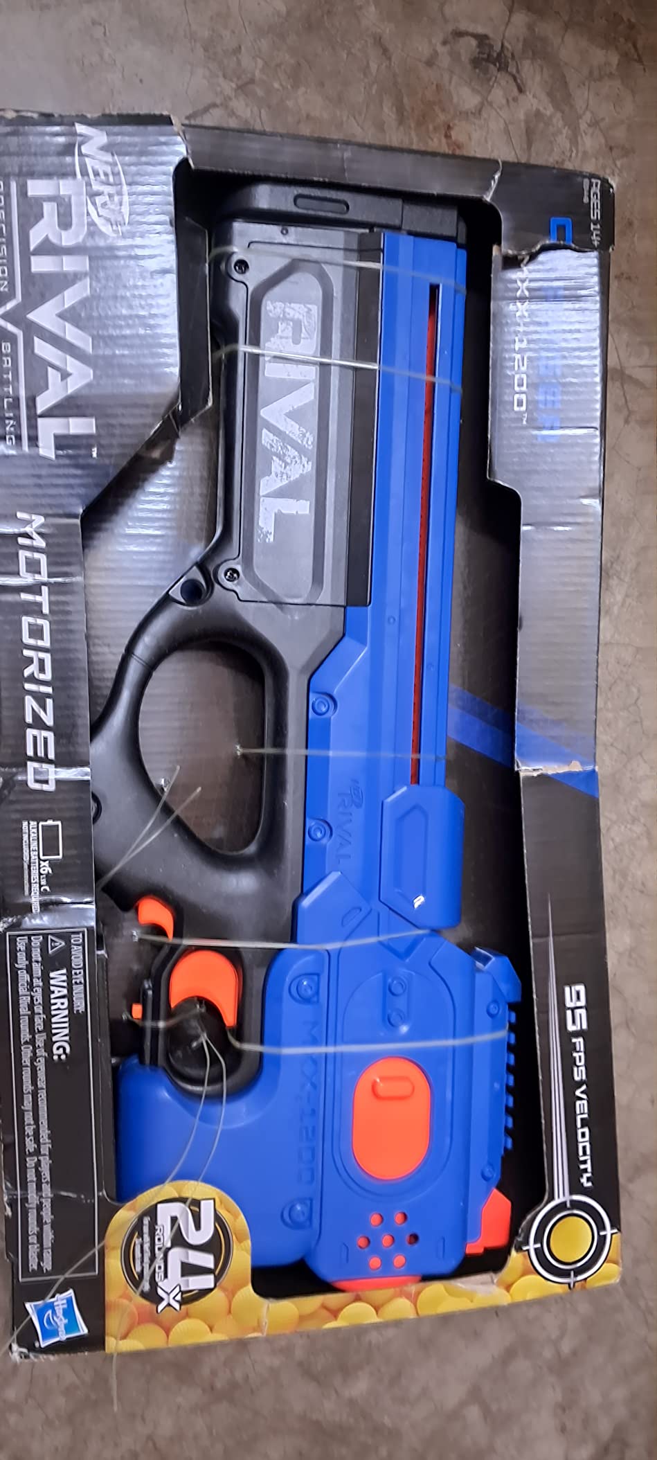 Nerf Rival Charger Mxx-1200 Motorized Blaster, 12-Round Capacity, 100 ...