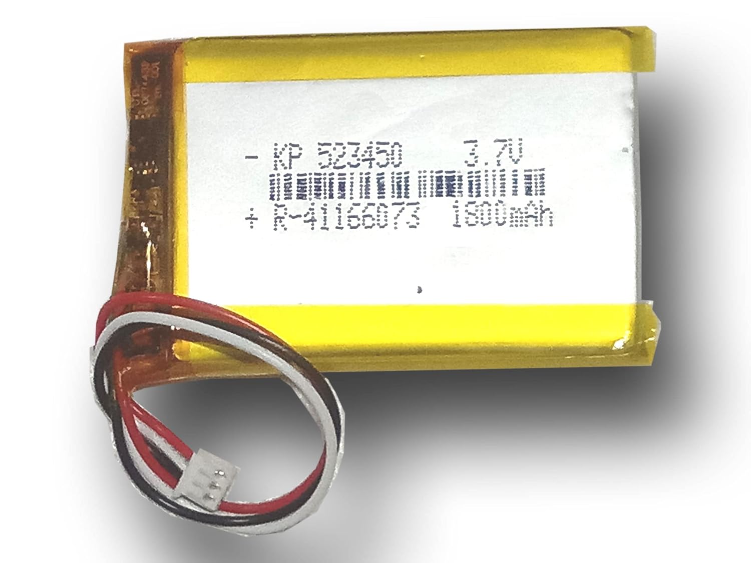 Born Engineer's 3.7V 1800mAh 523450 Lipo Battery - Single Cell Lithium ...