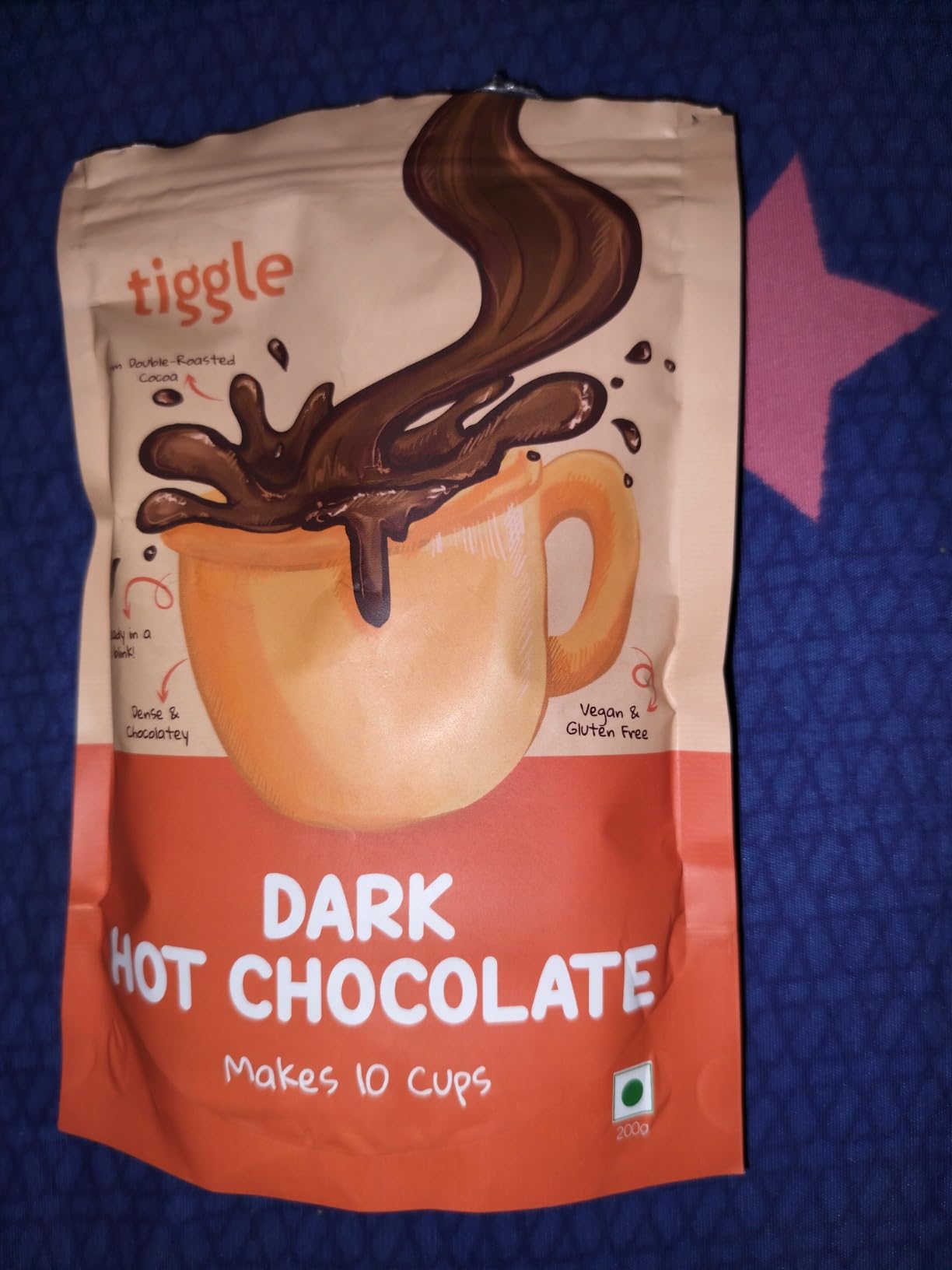 Tiggle Dark Hot Chocolate Powder Mix - 10 Cups Pack (Pack of 2) | As ...