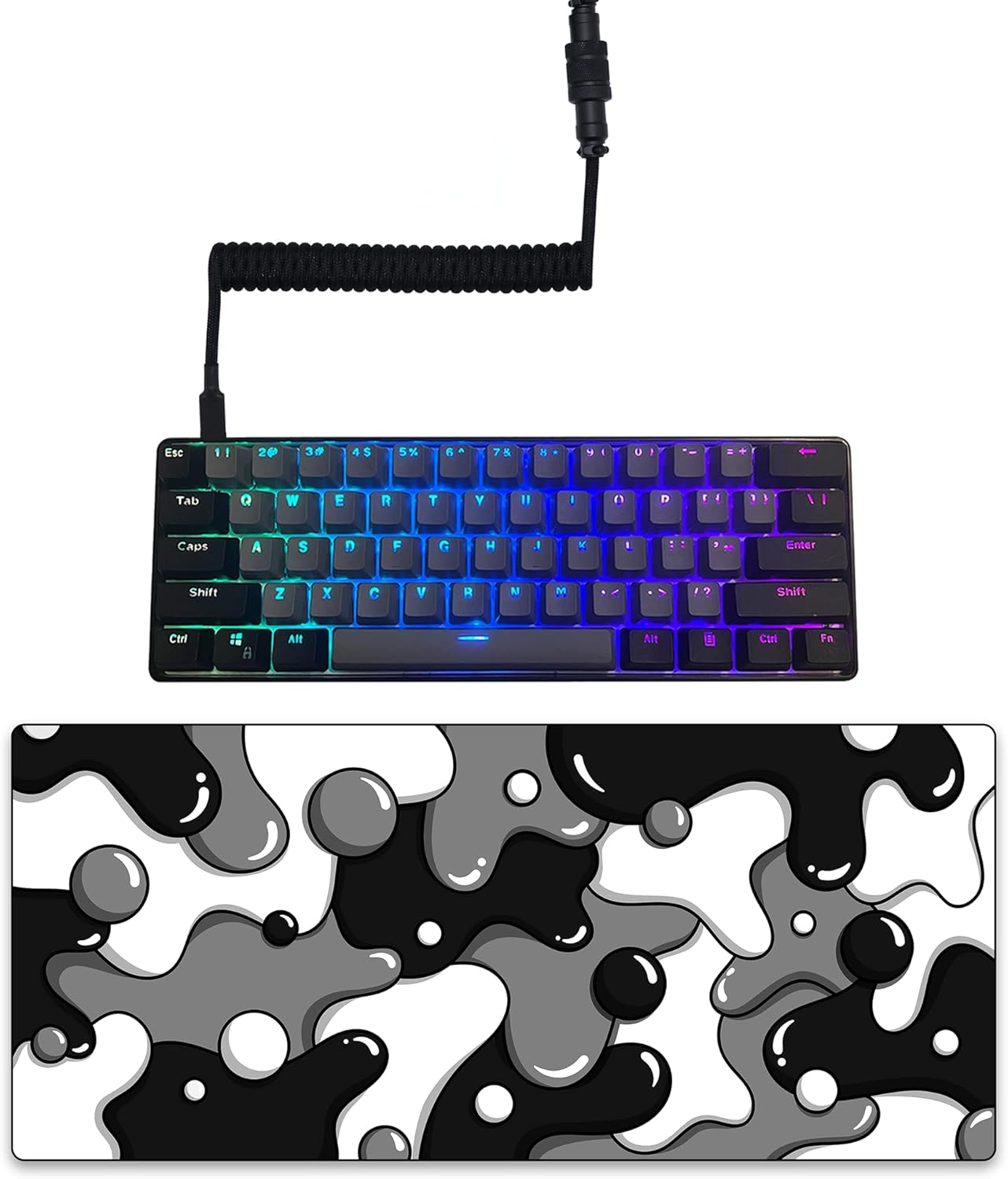 Amazon.com: Kraken Pro 60 Stealth Edition 60% Mechanical Keyboard ...