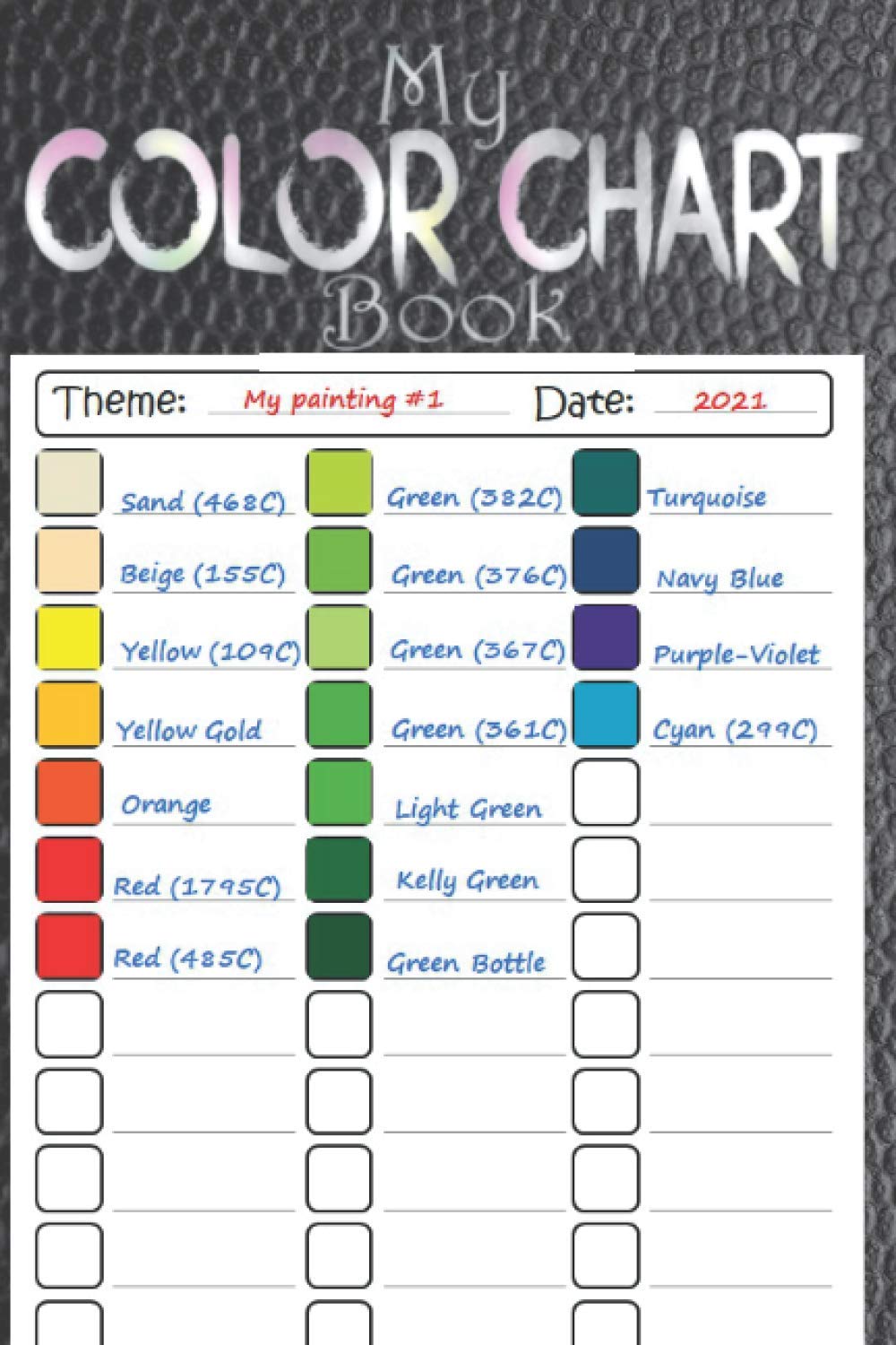 My Color Chart Book My Big Book Of Color Charts | Desertcart Sri Lanka