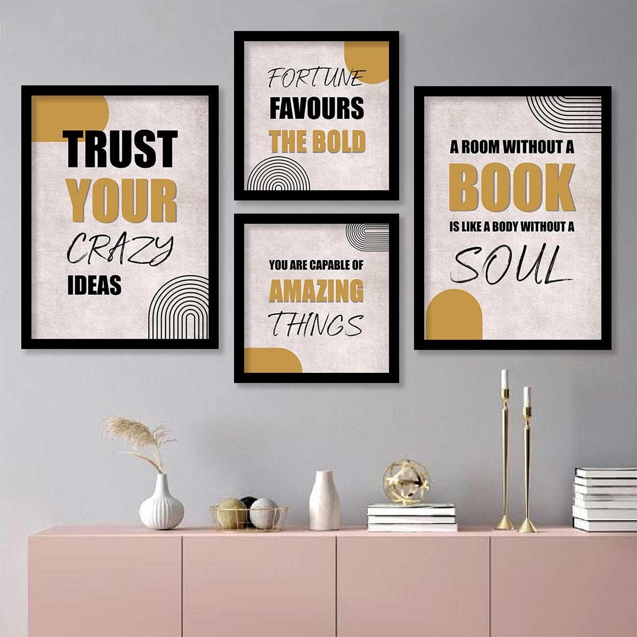 kotart Wood-Motivational Quotes Wall Frames-Framed Posters For Living ...