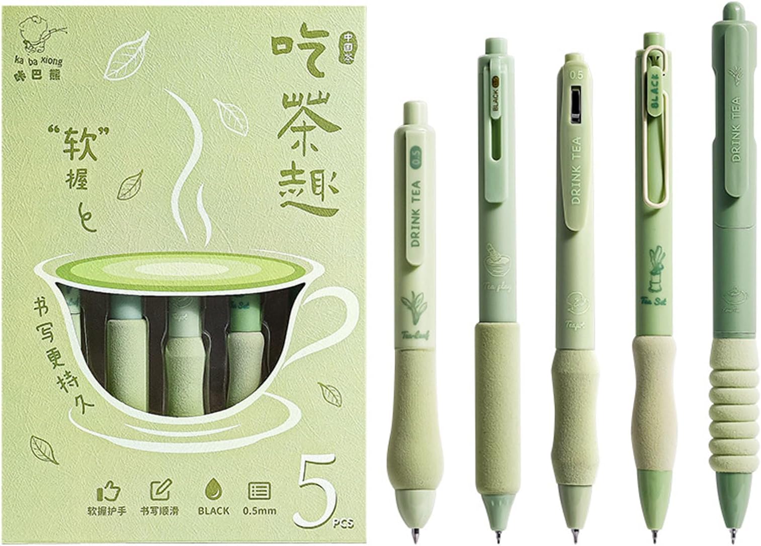 Amazon.com: LOKAPEGY 5PCS Black Retractable Gel Pens for Journaling, 0 ...