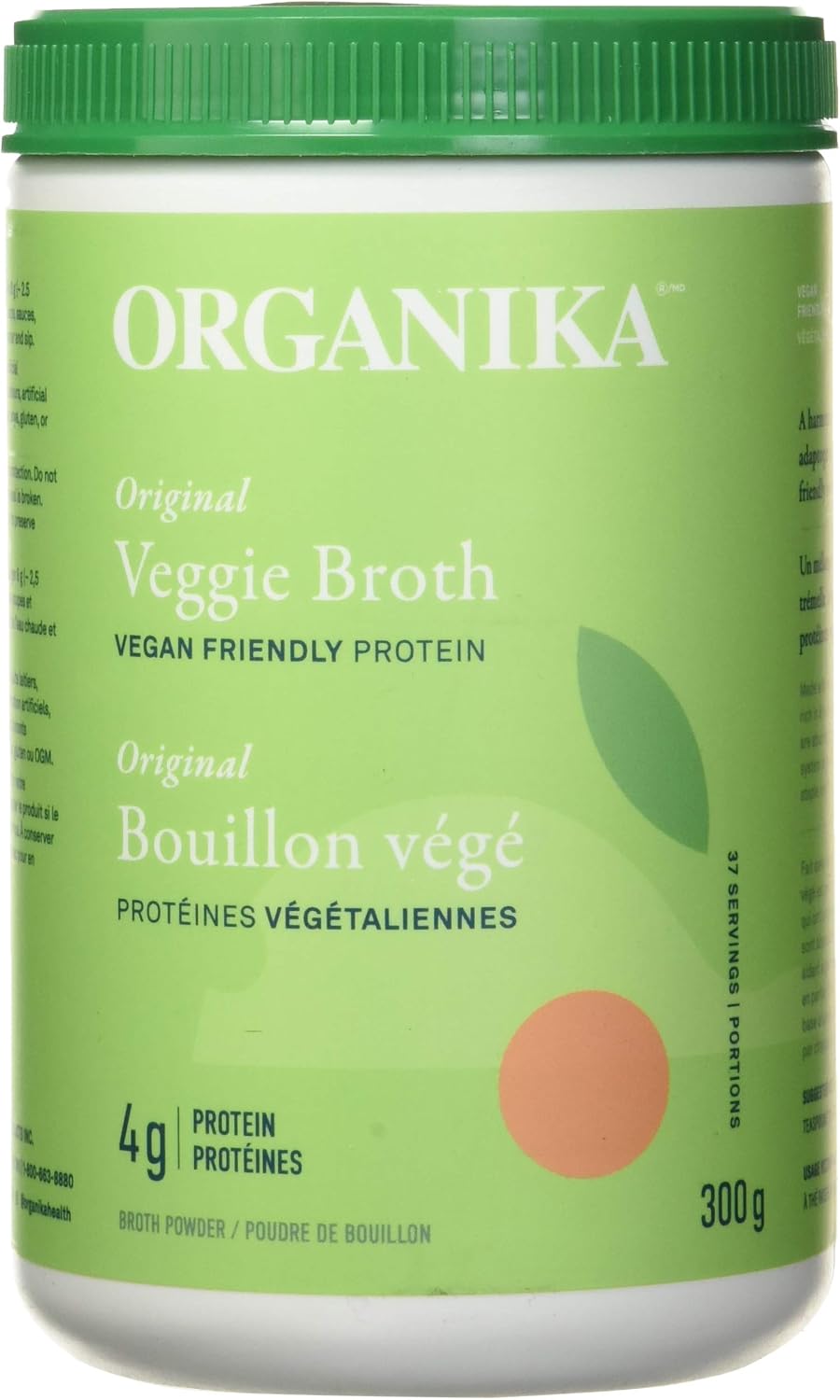 Organika Protein-Rich Veggie Broth Powder with Tremella Mushroom