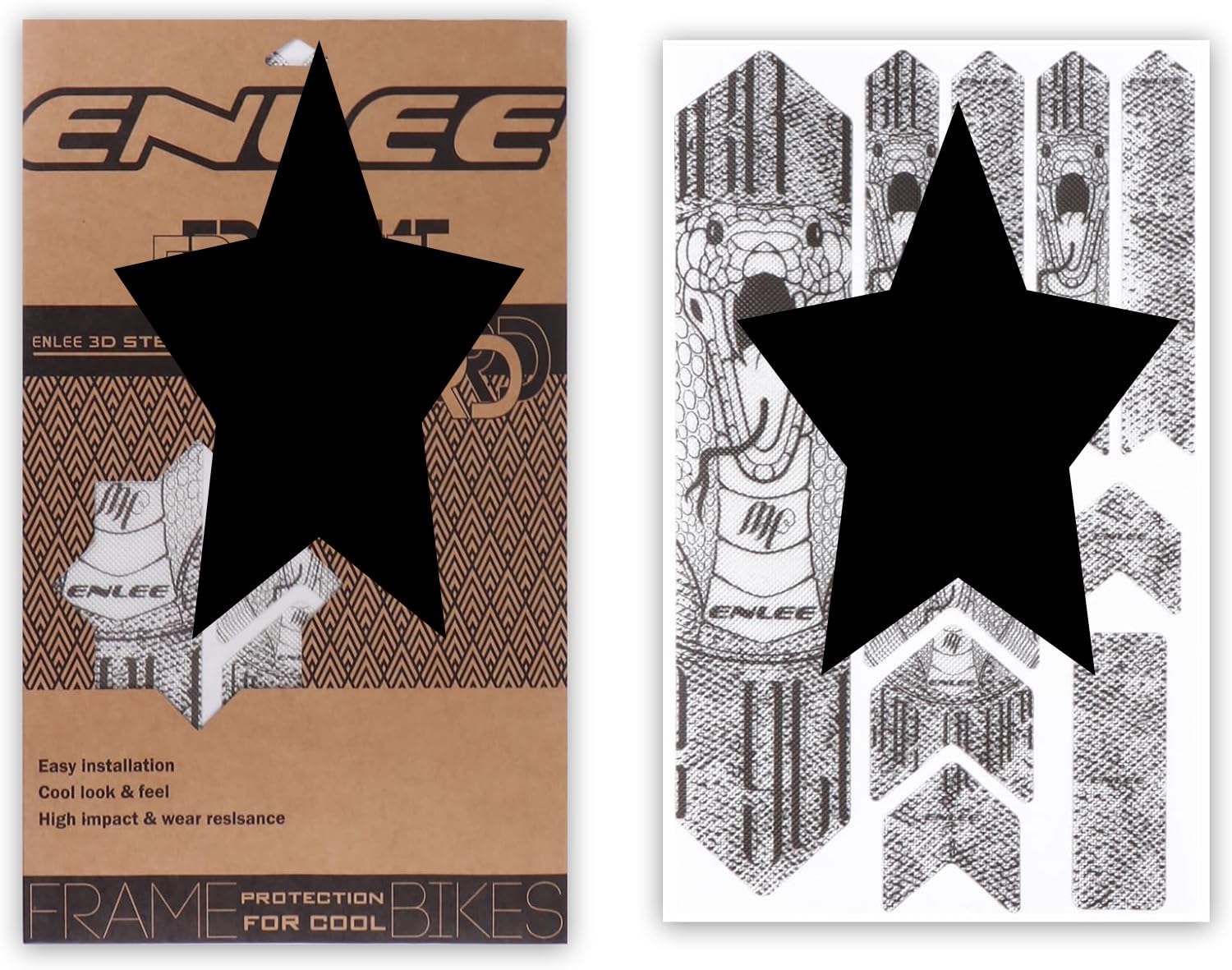 Amazon.com: Bike Frame Protection Sticker Kit Honeycomb High Impact ...