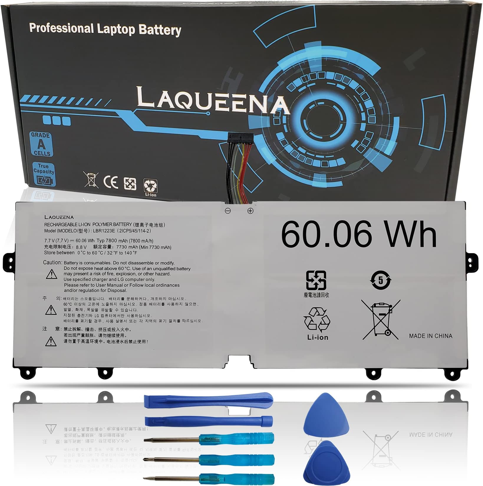 Amazon.com: LBR1223E LBS1224E Laptop Battery for LG Gram 13Z970 13Z 970 ...
