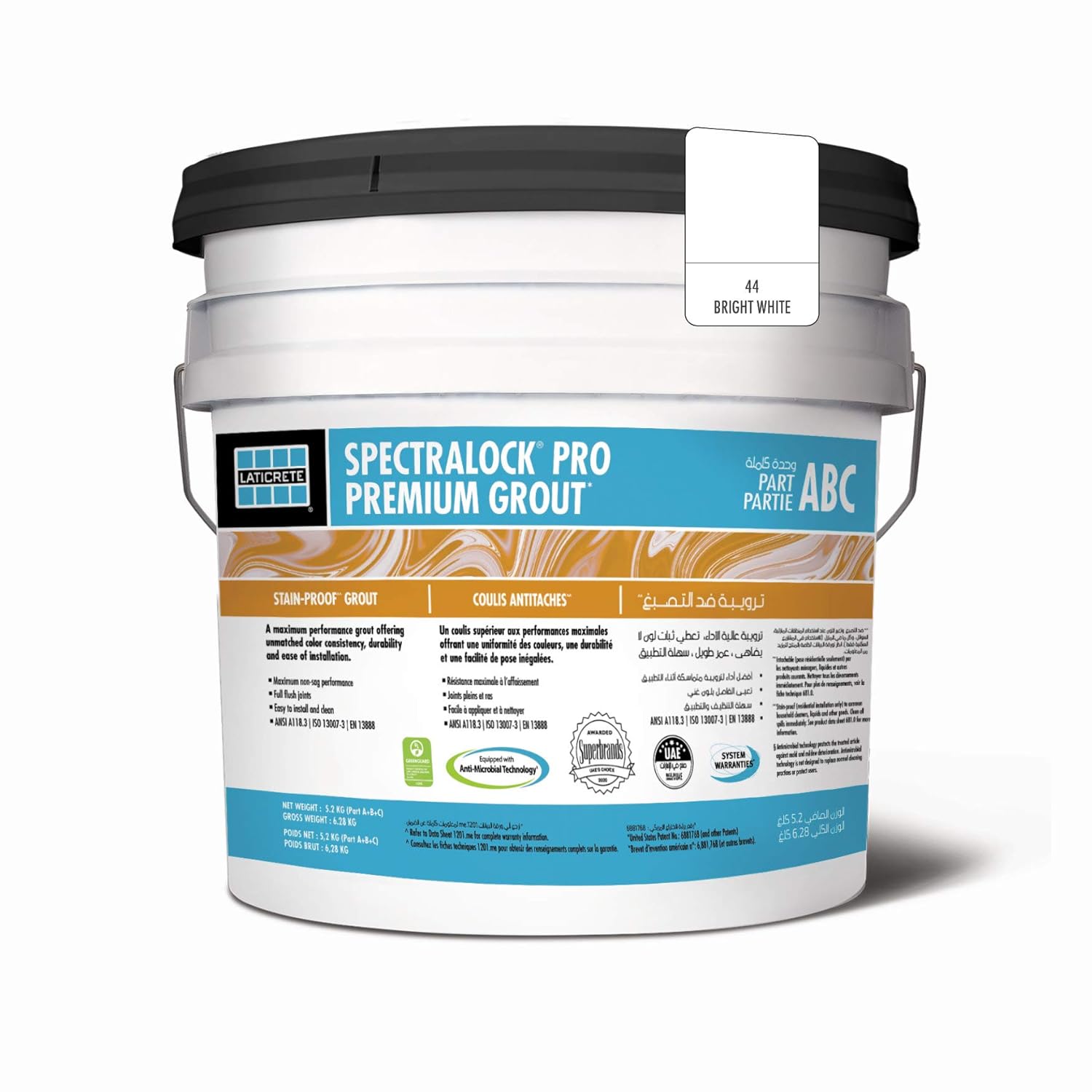 LATICRETE Spectralock Pro Premium Grout, tile glue for joints, Easy to ...