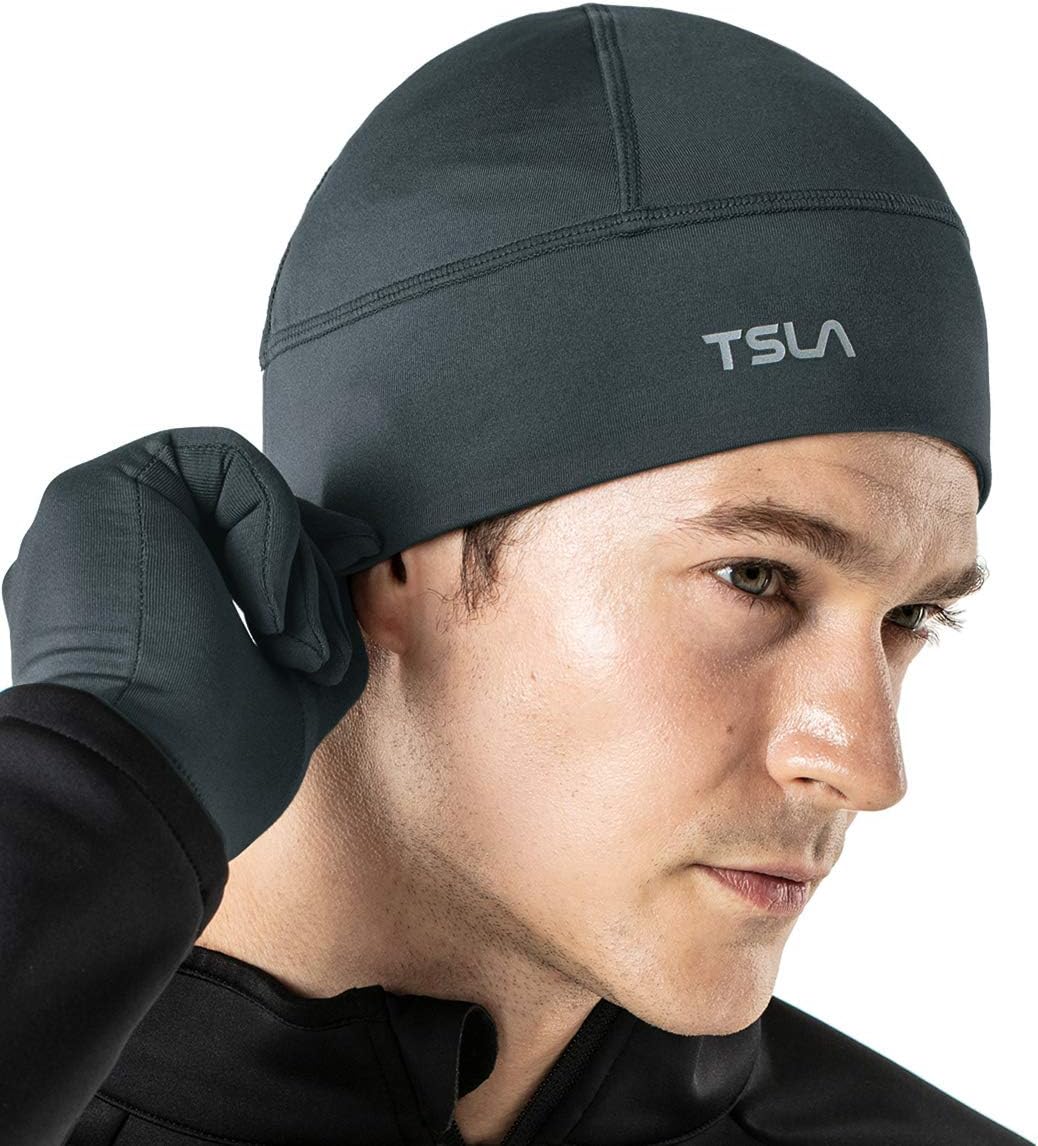Amazon.com : TSLA Men and Women Thermal Fleece Skull Cap, Winter Ski ...