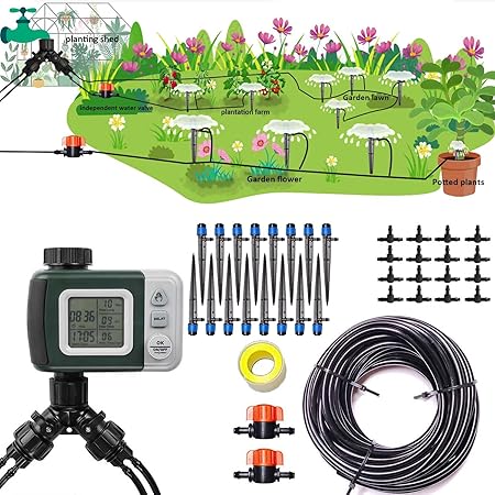 Amazon.com : Raindrip Drip Watering Starter Kit R532DT : Hose Drip ...