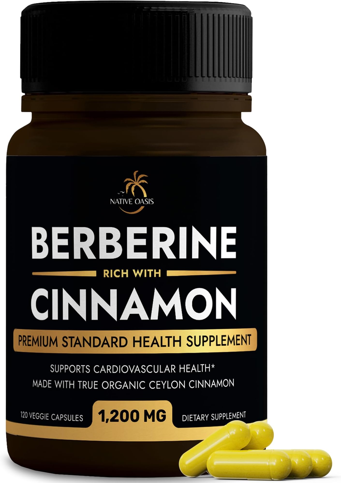 Amazon.com: Berberine Supplement with Ceylon Cinnamon | Berberine HCL 1,200mg Plus Ceylon ...
