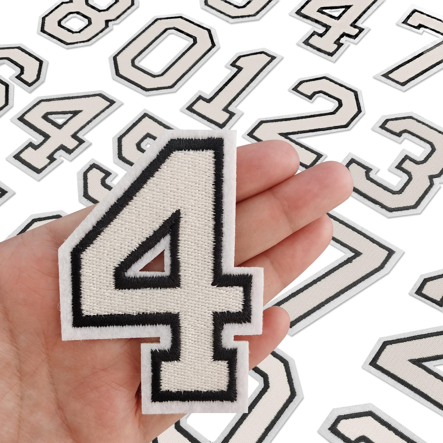 Amazon.com: TXSN 20pcs Iron on Number Patches, Fully Embroidery Varsity ...