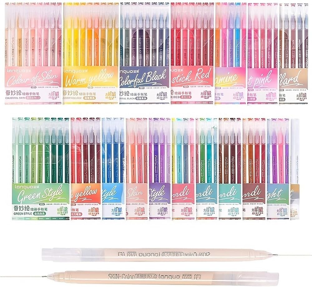 Amazon.com: MATOTO 162 Colored Gel Pens Set - Premium Fine Point (0.6mm ...