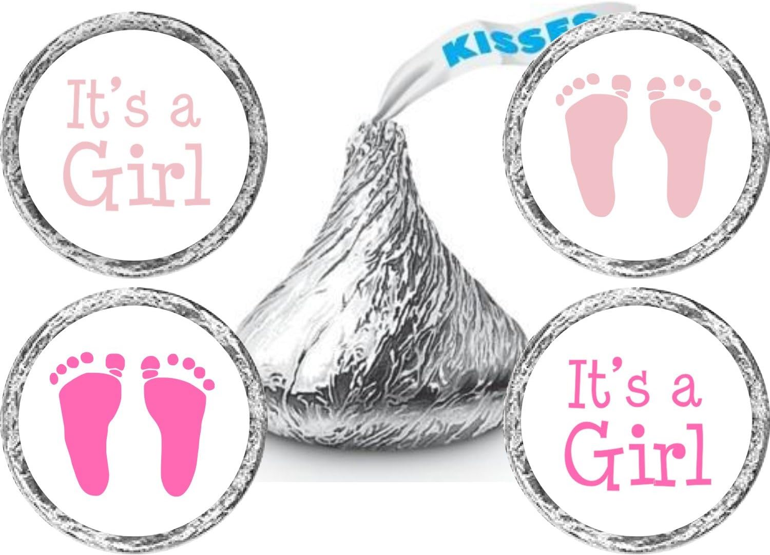 Amazon.com: Philly Art & Crafts Baby Shower Stickers - It's a Girl ...