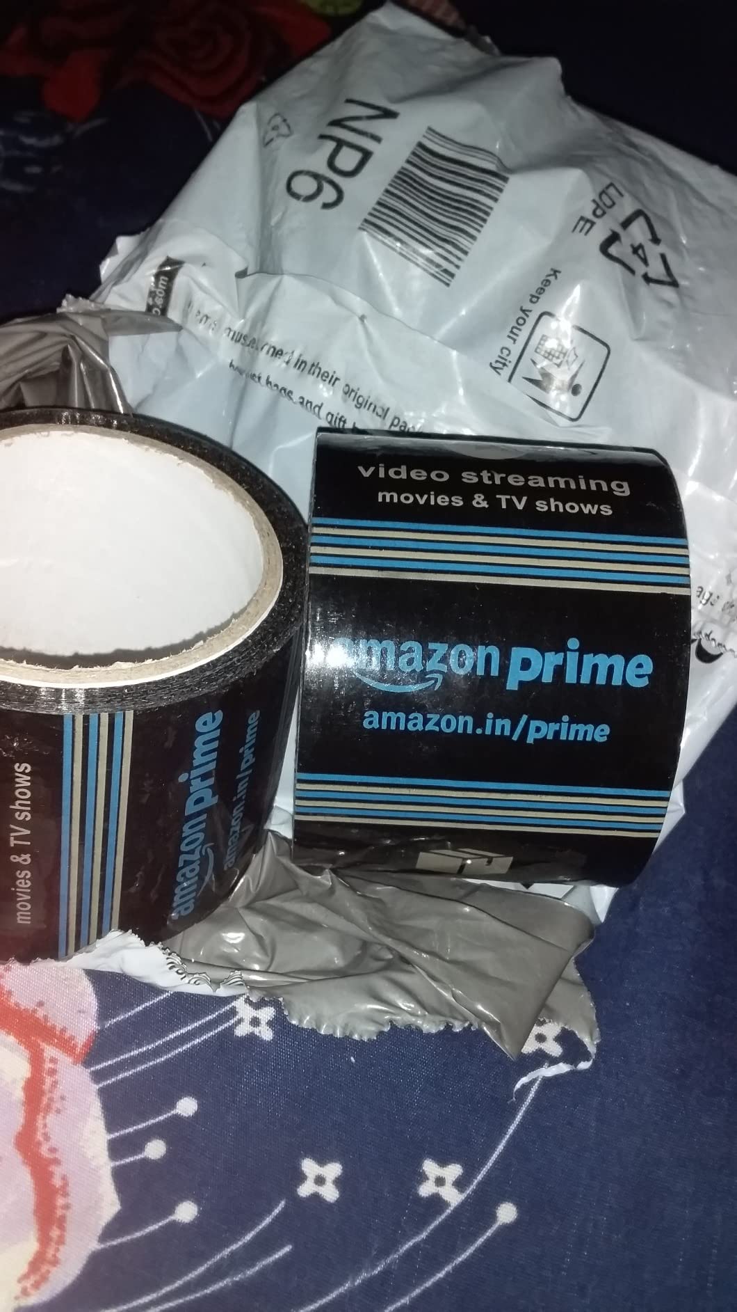 VG TARP Amazon Branded Prime packing tape 72mmx65mtr Long (3inchx65mtr ...