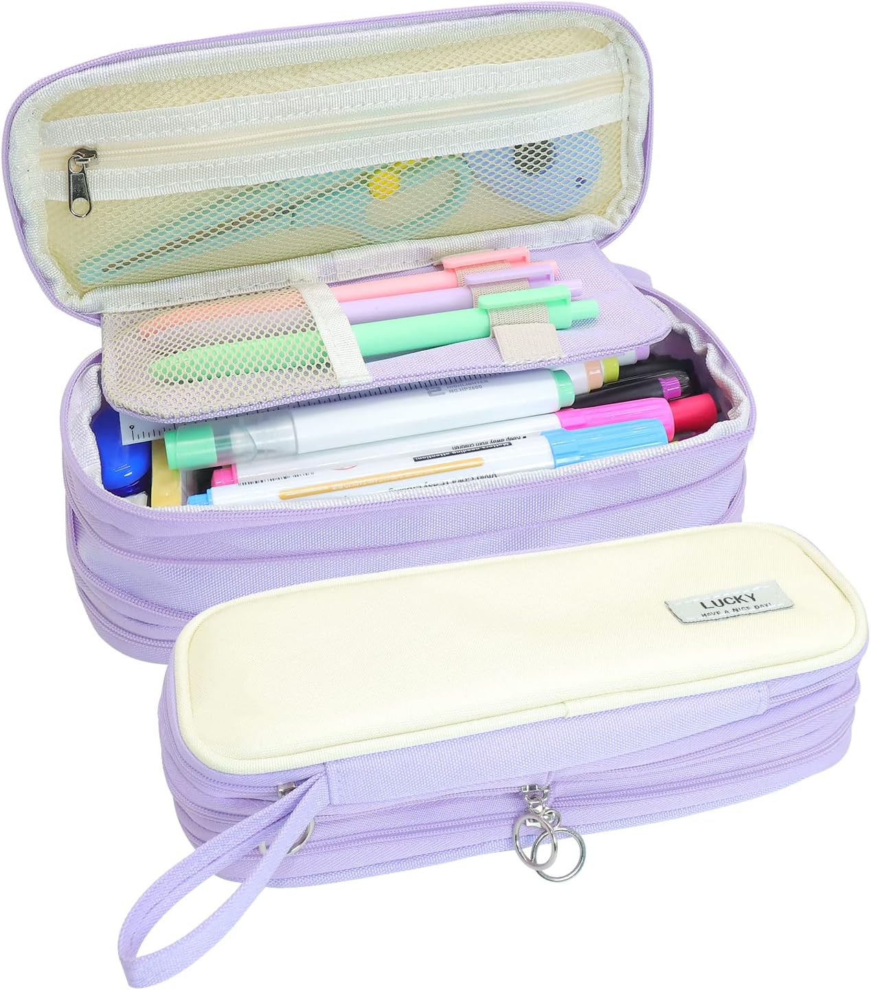 Amazon.com: Sonuimy Large Capacity Pencil Pen Case Bag Pouch, Perfect ...
