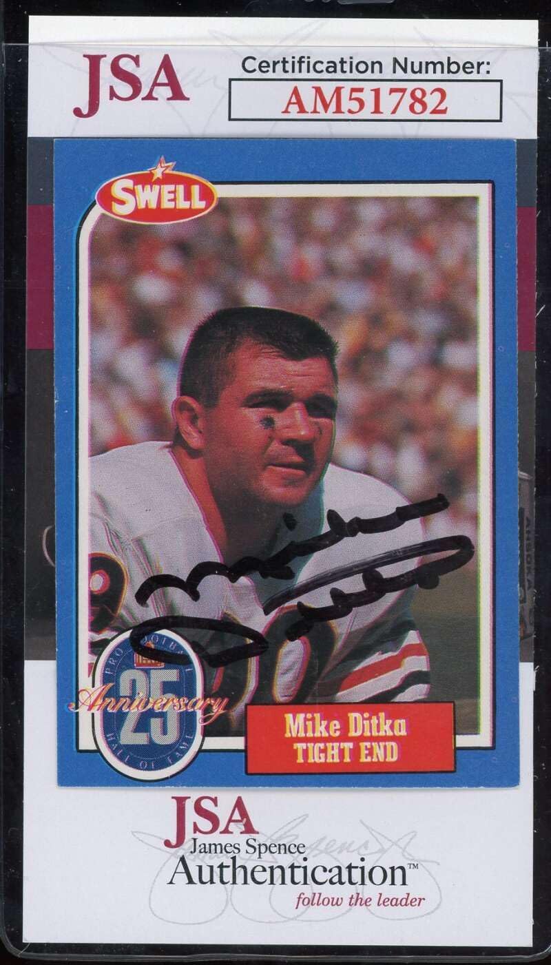 Mike Ditka JSA Coa Signed 1988 Swell Greats Autograph at Amazon's ...