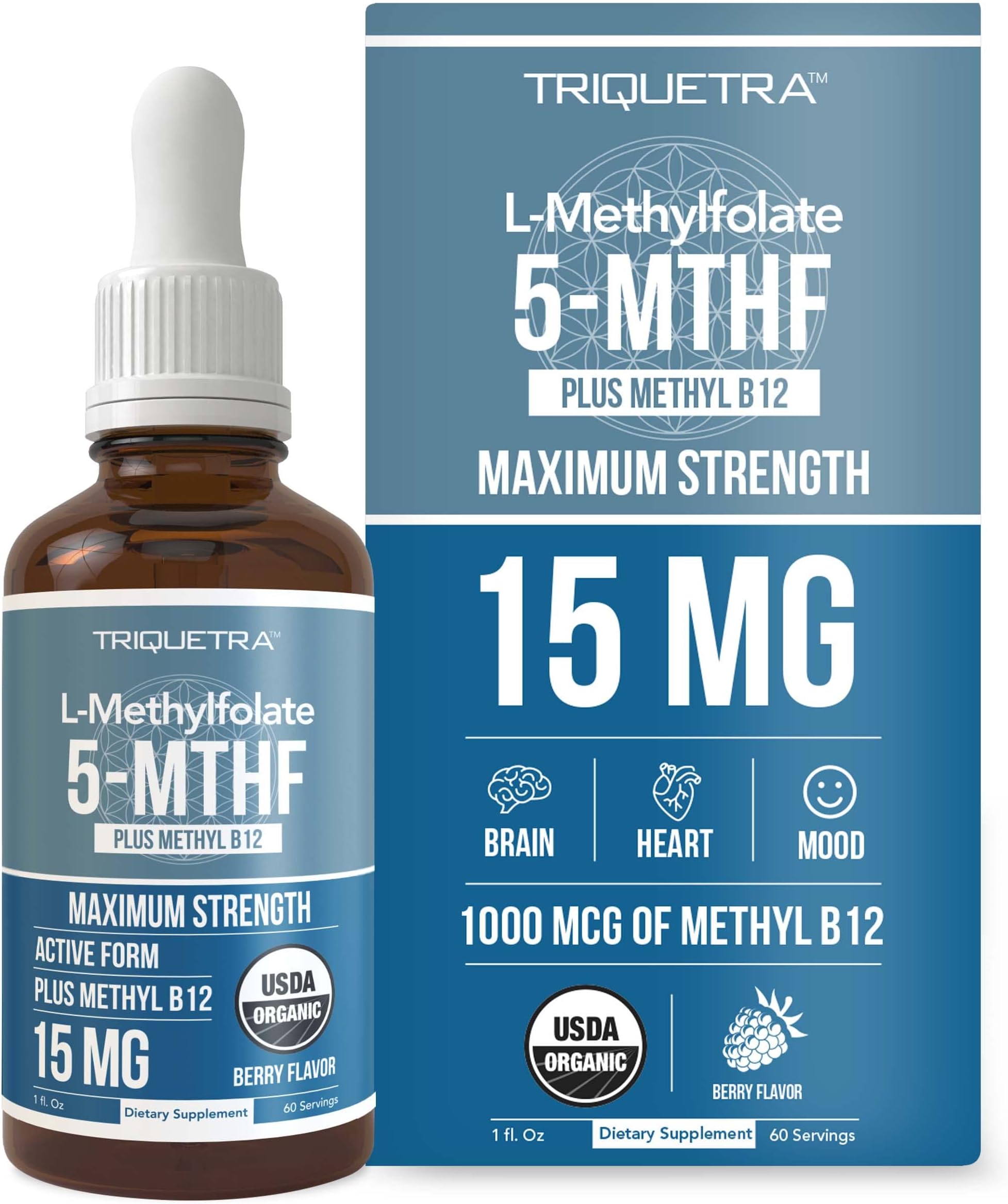 Amazon.com: L Methylfolate 15000 mcg | 120 Capsules | 15mg Methyl ...