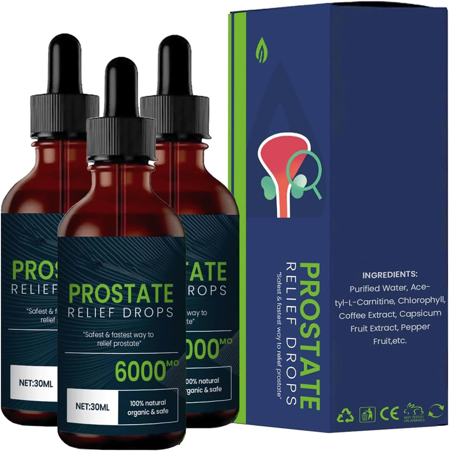 Amazon.com: Prostate Treatment Drops - Prostate Relief Drops, Prostate ...