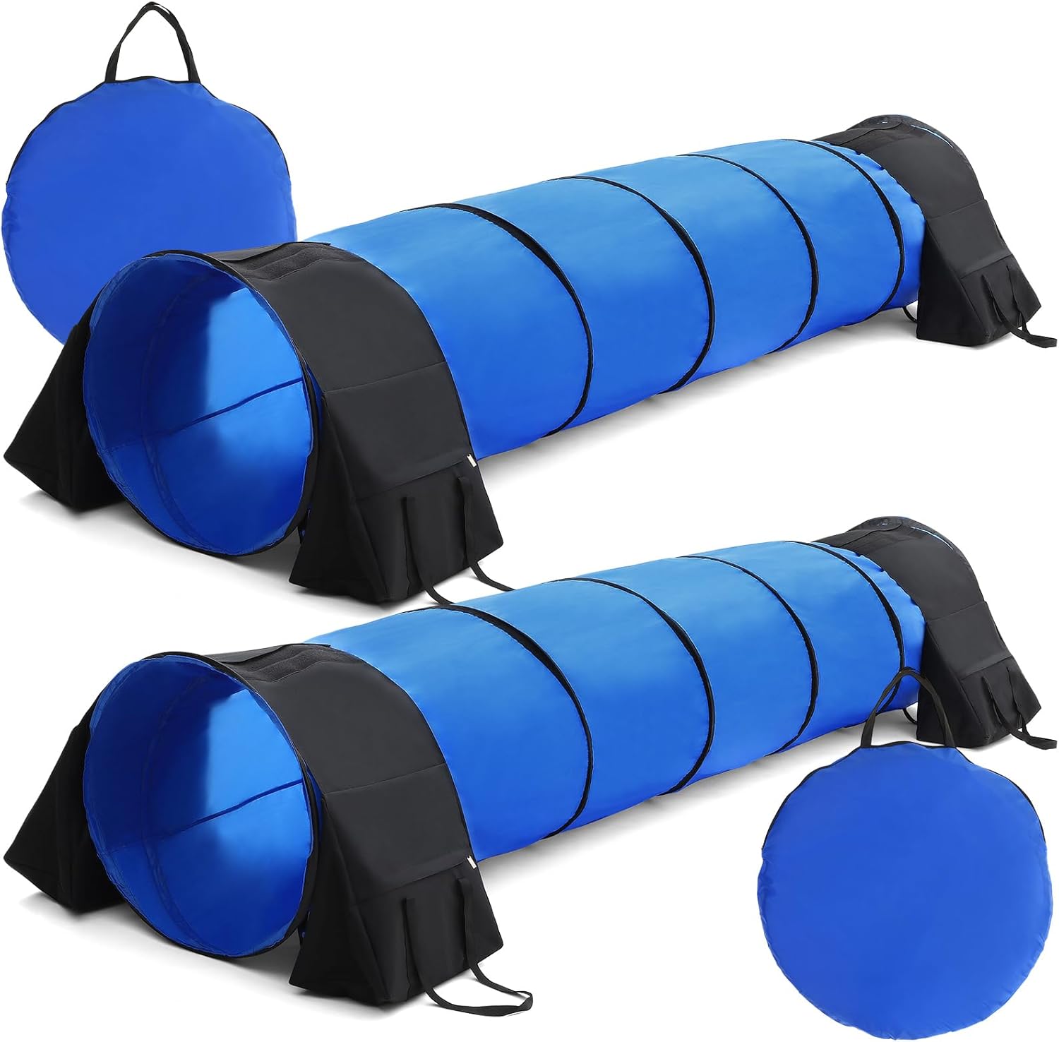 Amazon.com : Simgoing Dog Agility Tunnel Set, 2 Pack 10 Foot Dog ...