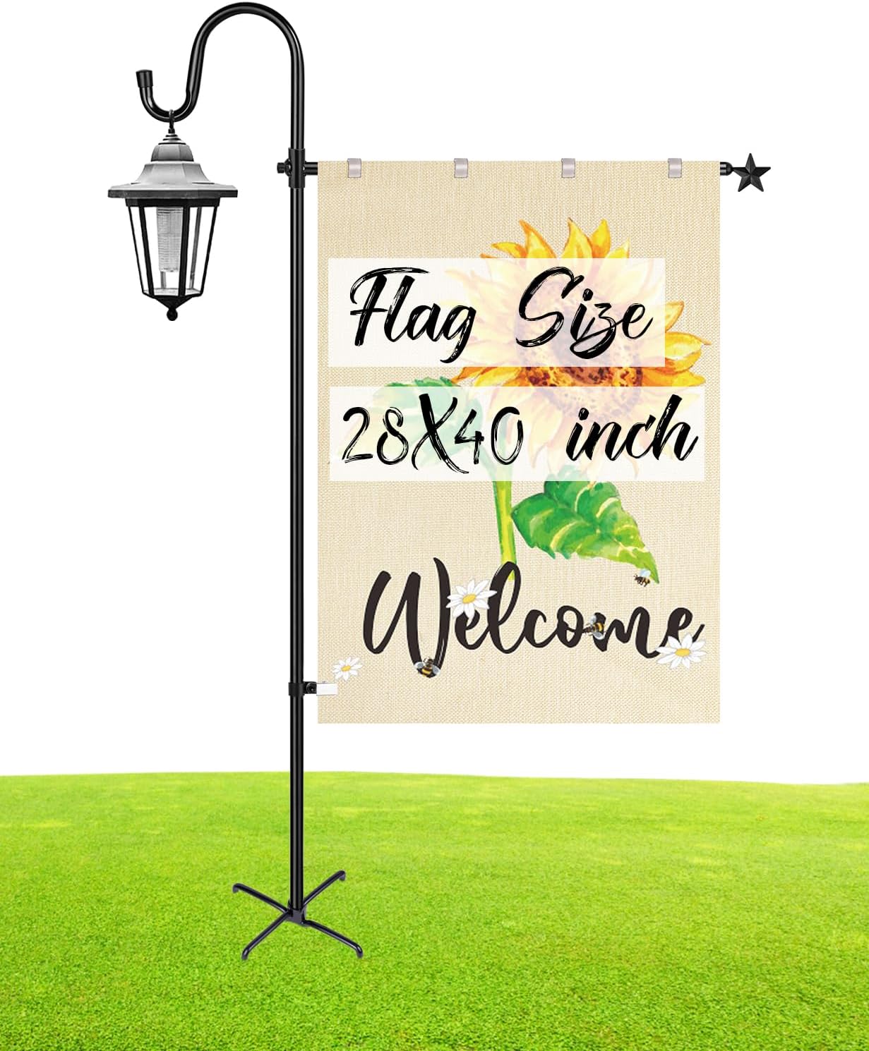 Amazon.com : XKMHWJ 59 inch 1 Pack Garden Flag Stand Holder Shepherd ...