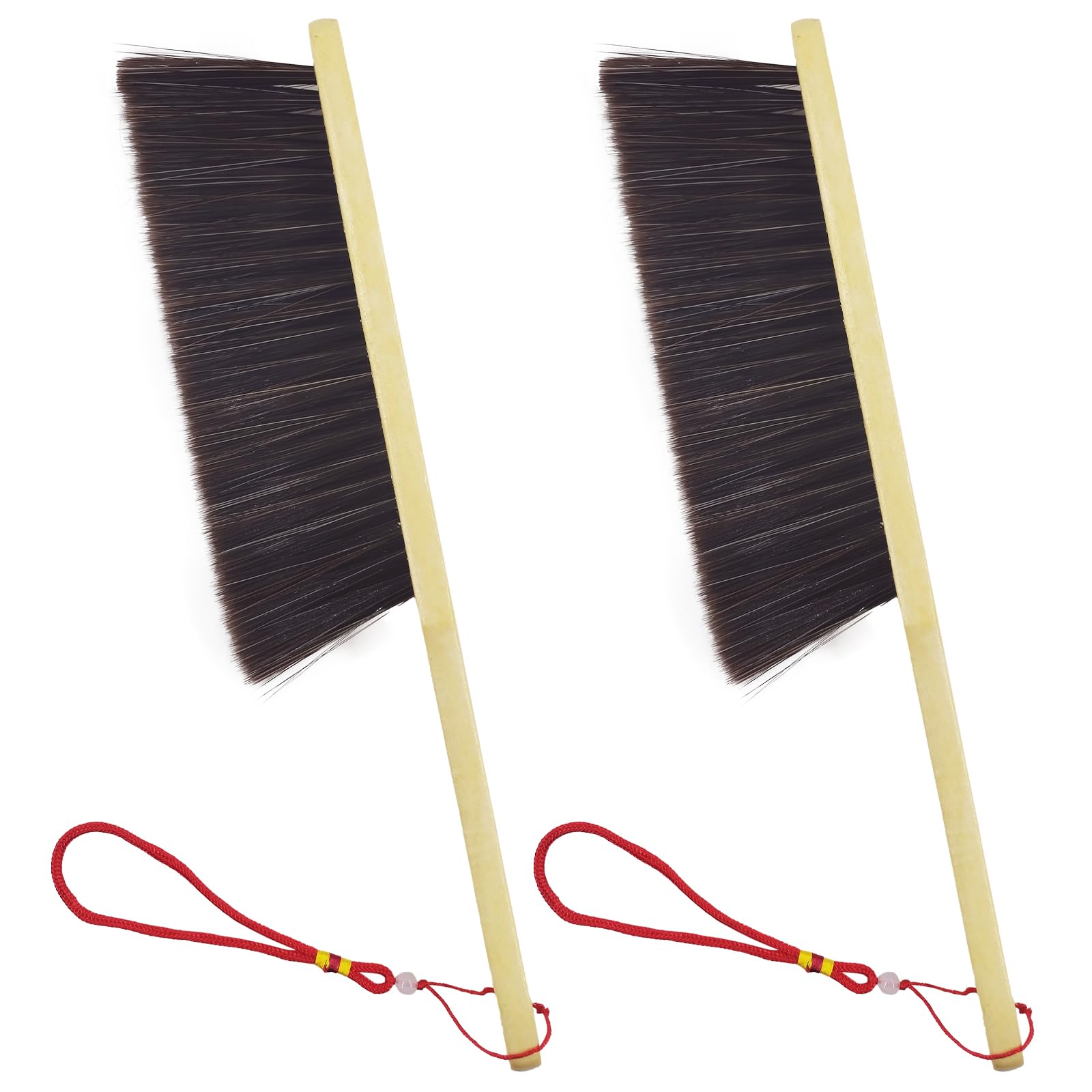 Amazon.com: 2 Piece Wooden Hand Broom, Dust Brush,Bench Brushes,Soft ...