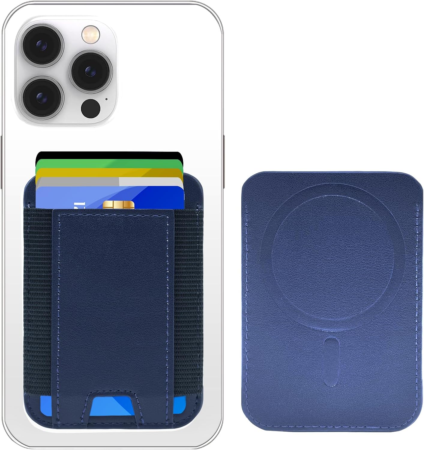 Amazon.com: Rxuiael Stretchy Magsafe Wallet for iPhone 12 & 13 & 14 ...