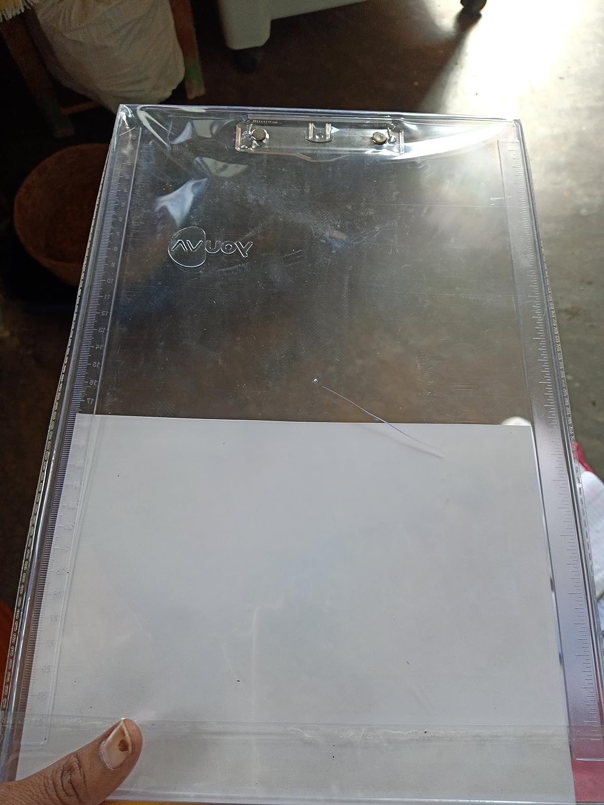 YOUVA Navneet Transparent Foolscap Exam Board (24 x 34.5 cm) : Amazon ...