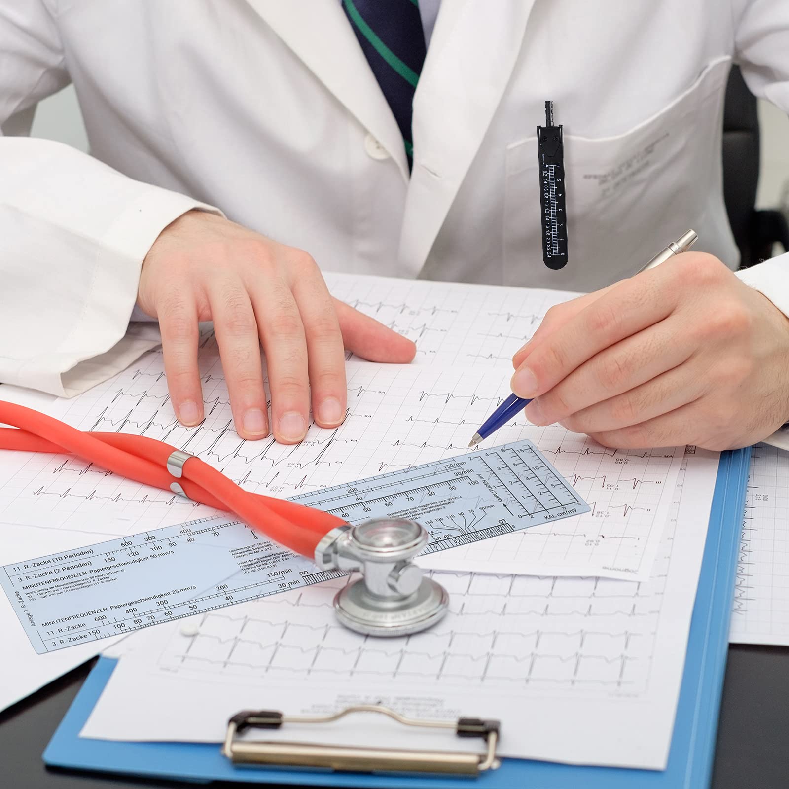Snapklik.com : Tondiamo 2 Pack Ekg Calipers Ekg Ruler Card Combination ...