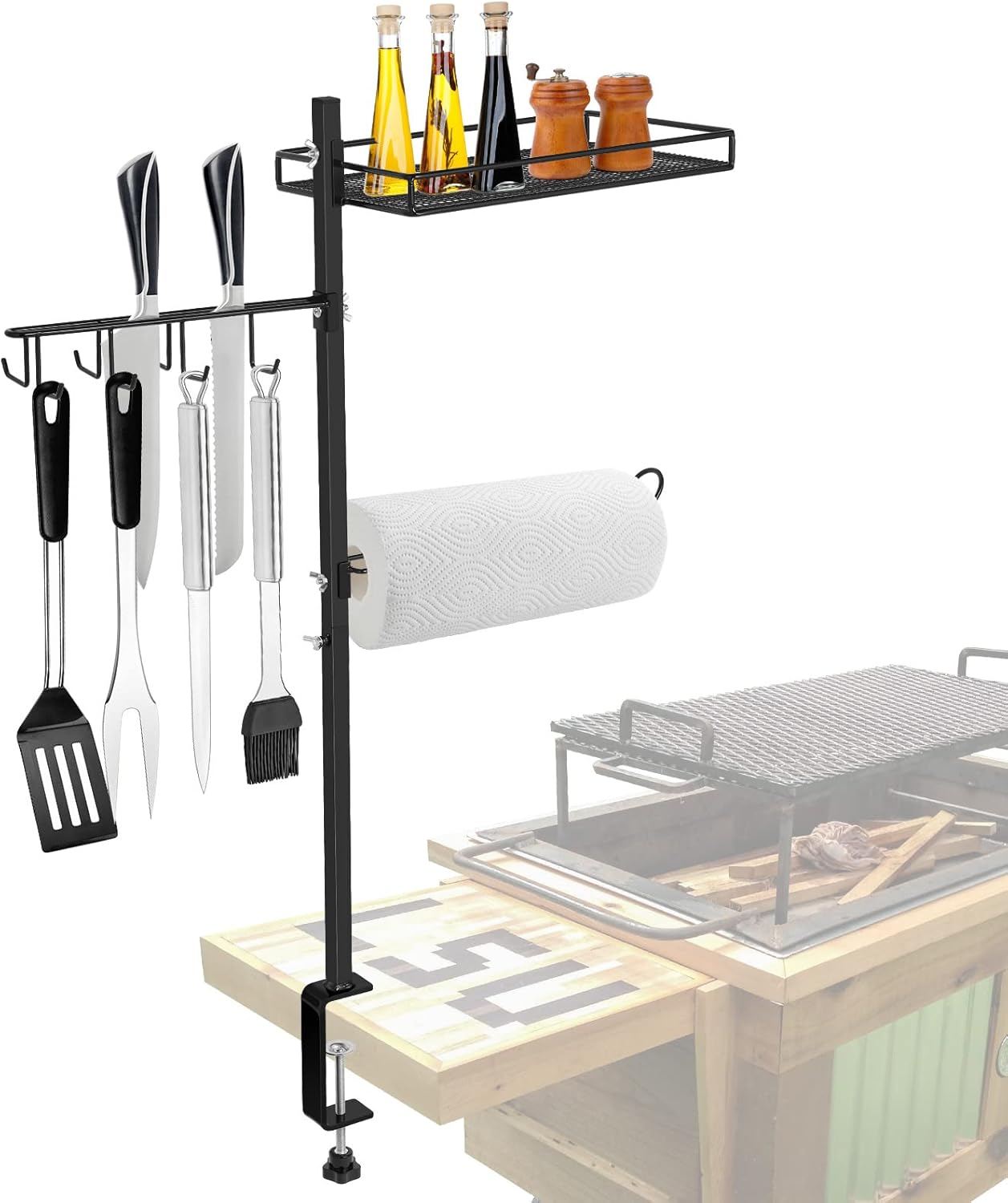 Amazon.com : 3-in-1 Grill Accessories Organizer, Grill BBQ Caddy for ...