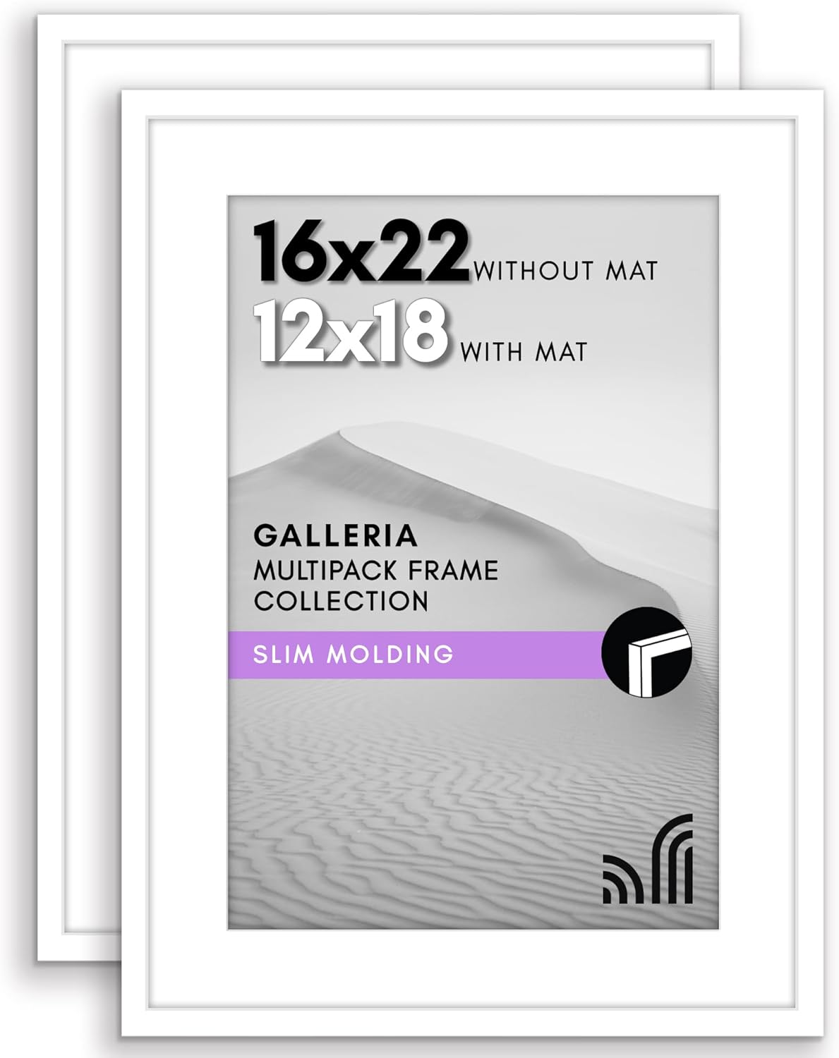 Americanflat 16x22 Picture Frame with Polished Plexiglass - Set of 2 ...