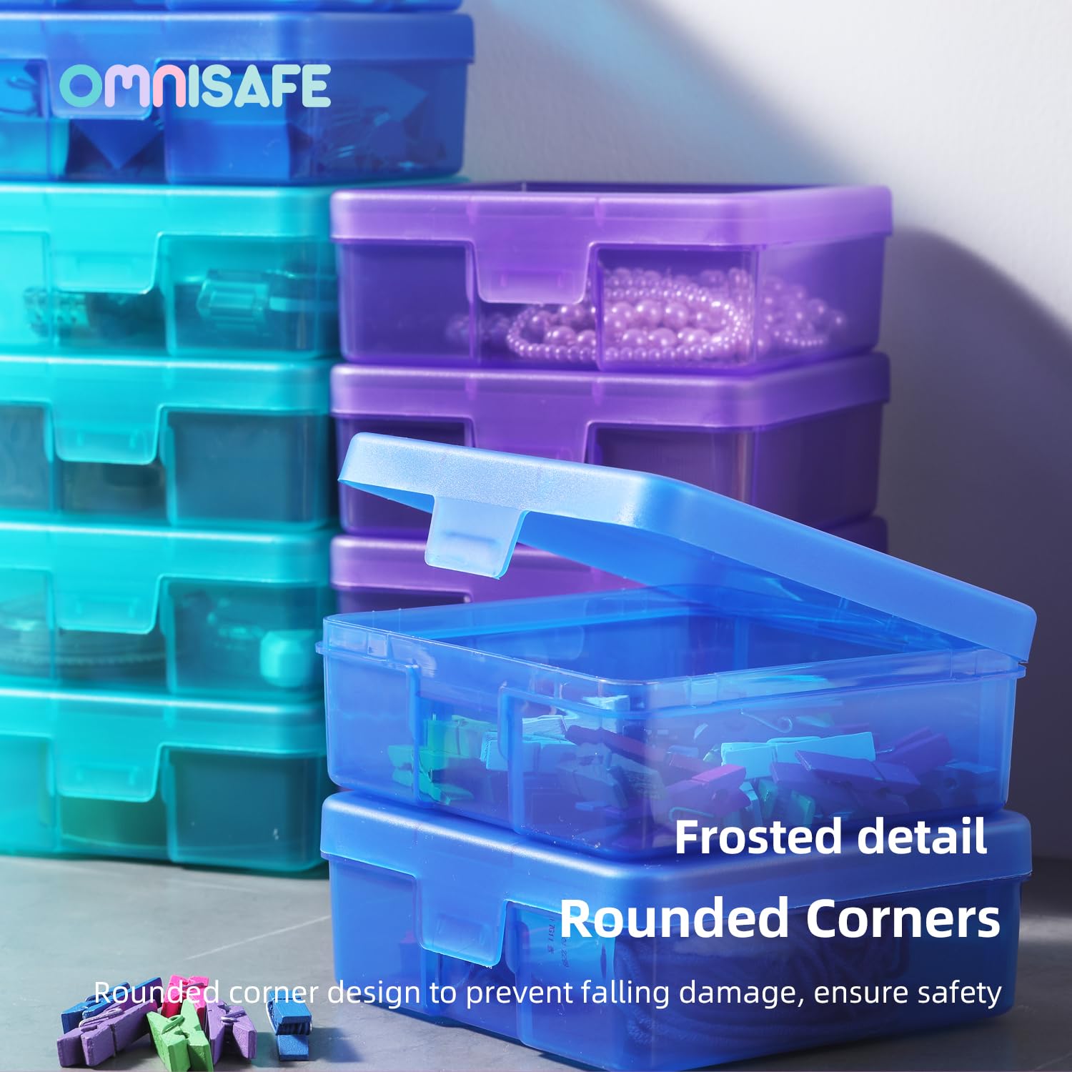 Snapklik.com : OMNISAFE 18 Pack Small Colored Plastic Hobby Art Craft ...