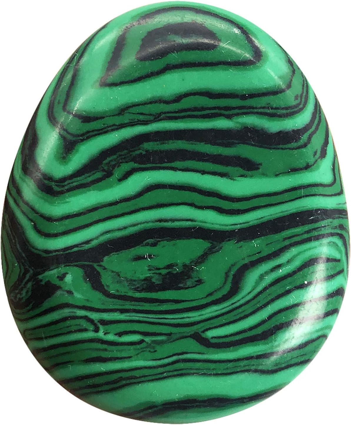 Fekuar Synthetic Malachite Crystal Thumb Worry Stone, Hand Carved ...