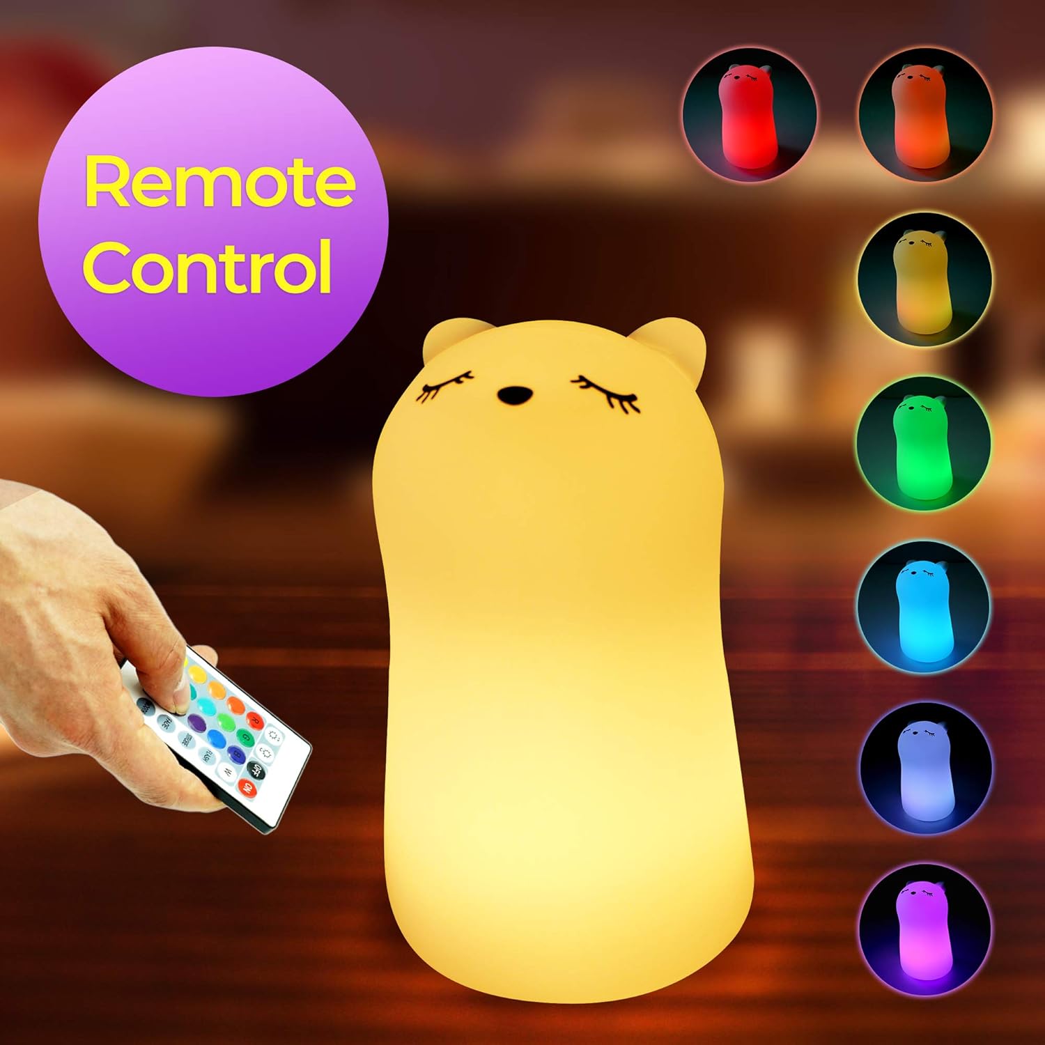 Buy Cute Squishy Kitty Night Light - Silicon Elegant Kitten Pets ...