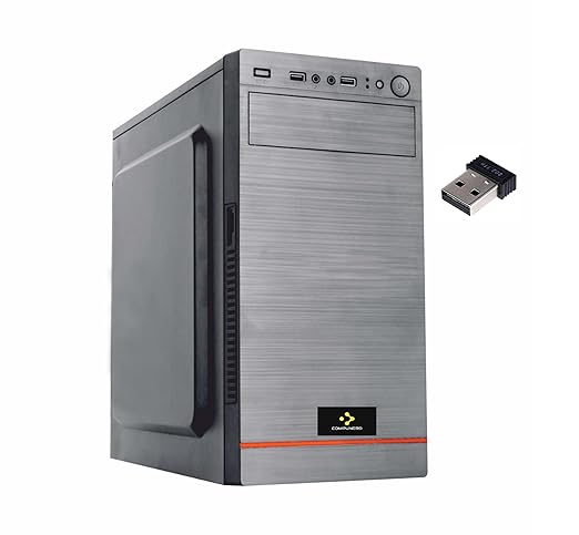 Zigshash Audio CompuNerd Desktop PC CPU for Home with WiFi Dongle (Core ...