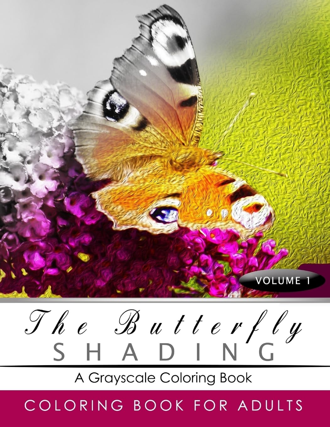 Amazon.com: Butterfly Shading Coloring Book Volume 1: Butterfly ...