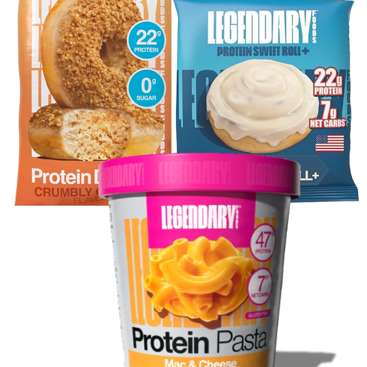 Amazon.com : Legendary Foods High Protein Snack Bundle: Mac & Cheese ...