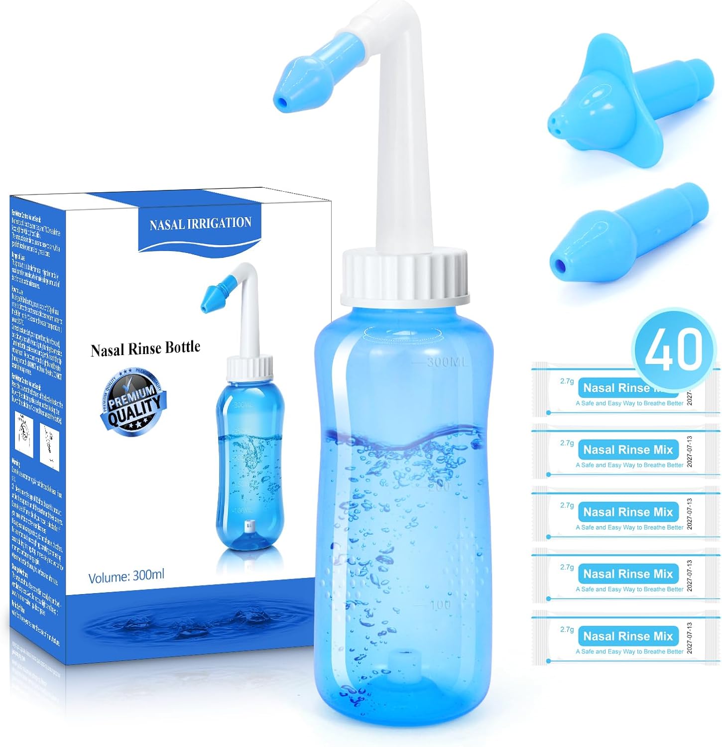 Amazon.com: Julaiwy Netty Bottle Sinus Rinse Kit, Nasal Irrigation ...