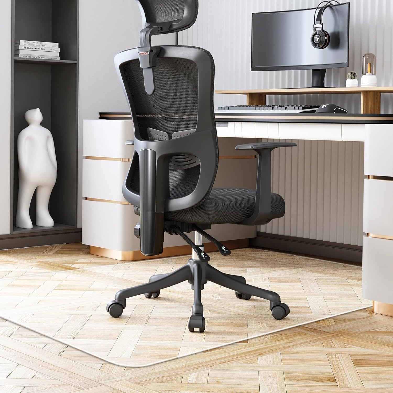 Amazon.com : RWRZDY Transparent Office Chair Mat for Carpet, Floor Mats ...