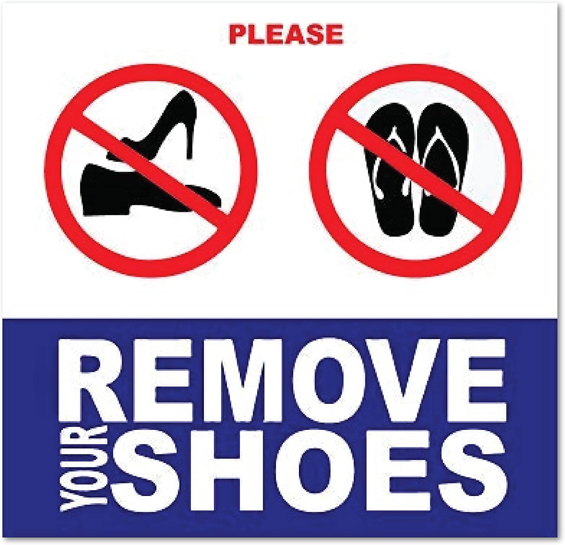 SIGN EVER Sign Board for Remove Shoes Office Hotel Restaurant School ...