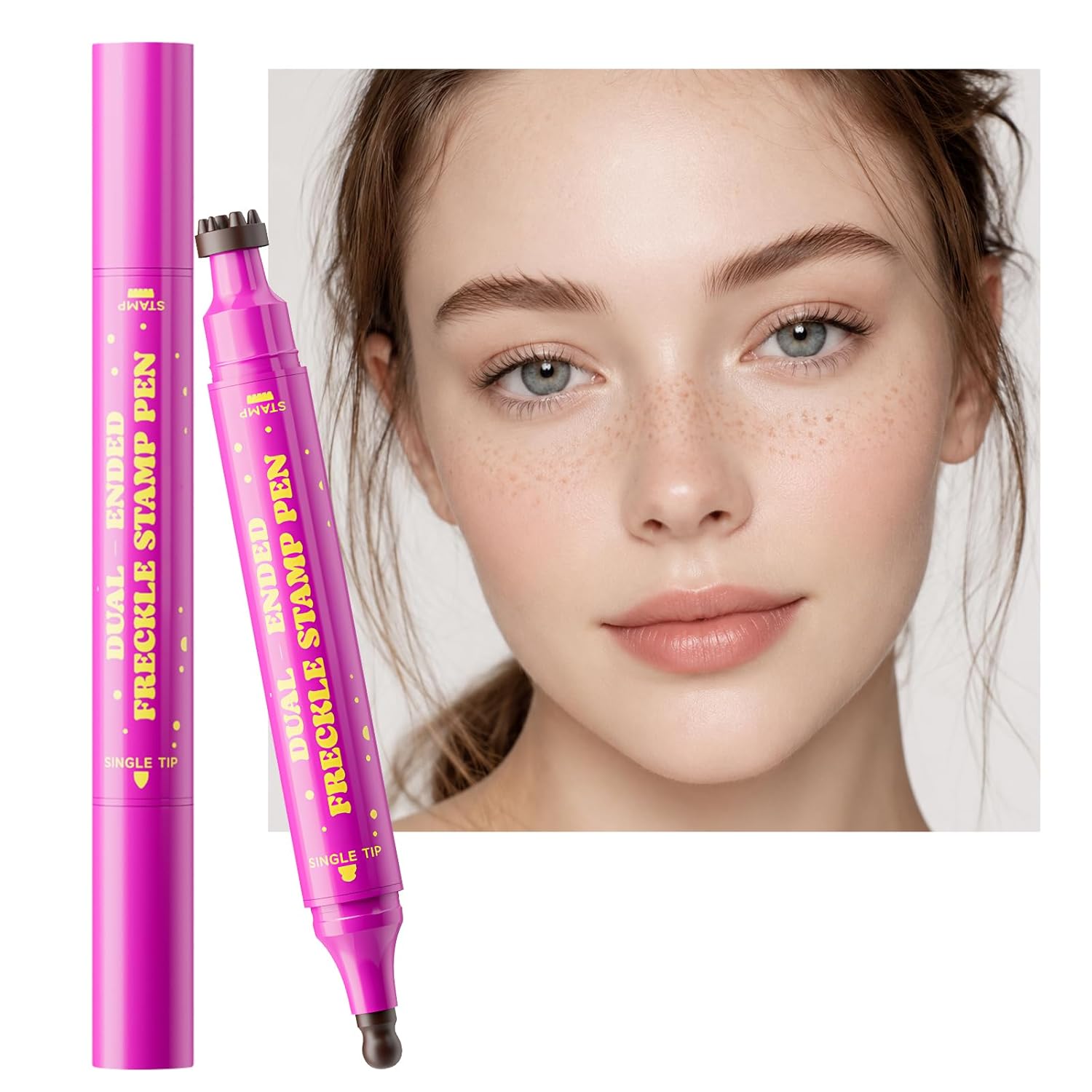 Amazon.com : Jolilab Dual‑Ended Freckle Stamp Pen – Lifelike Fake ...