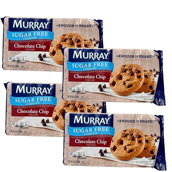 Amazon.com: Murray Sugar Free Chocolate Chip Cookies 8.8 oz (Pack of 4 ...