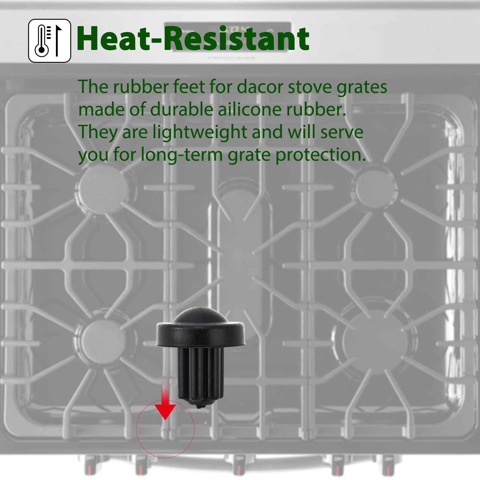 Snapklik.com : 5304475129 Grate Rubber Feet Replacement Parts For ...